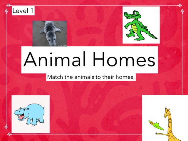 Animal Homes Level 1 Free Activities online for kids in Kindergarten by ...