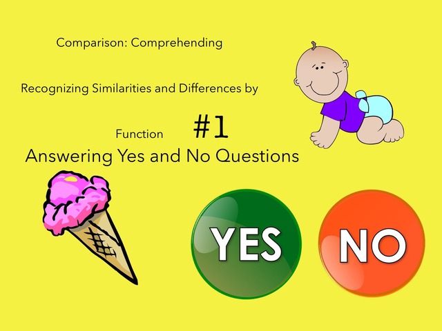 Yes, No Questions: Comparison #1 Free Activities online for kids in 2nd ...