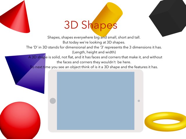 3D Shapes Free Activities online for kids in 9th grade by Zijian Lin