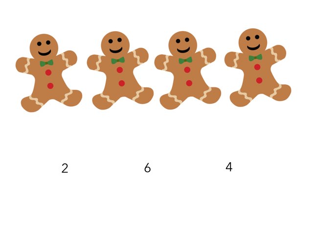 Gingerbread Counting Free Games online for kids in Nursery by Francine ...