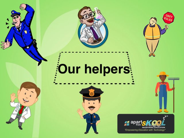 Our Helpers Free Activities online for kids in Kindergarten by apart ...