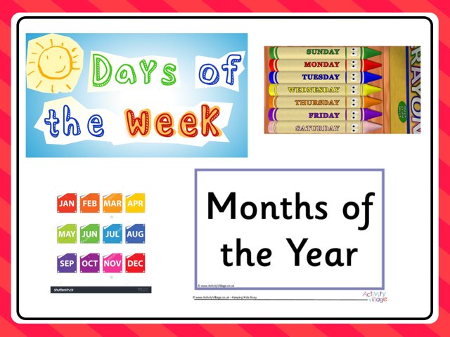 Days Of Week, Months Free Activities online for kids in 2nd grade by ...