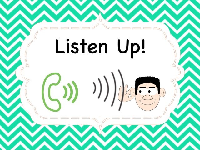 Listen Up Free Games online for kids in Nursery by Ellen Weber