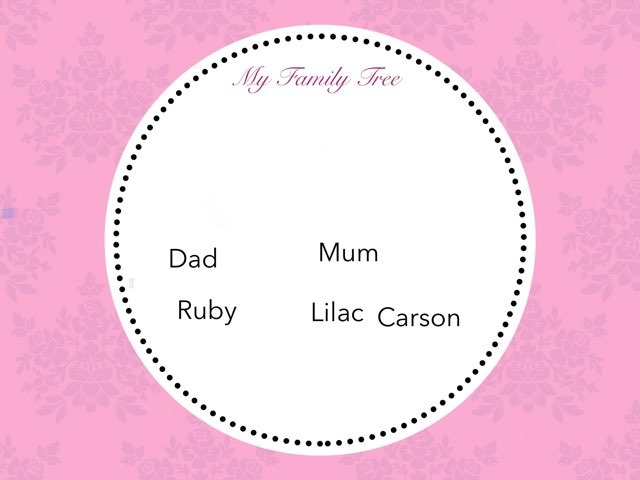 Ruby Family Tree Free Games online for kids in Nursery by SFDS RE