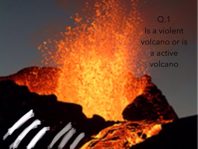 A quiz for volcanos Free Games online for kids in Nursery by Vincent Ibarra