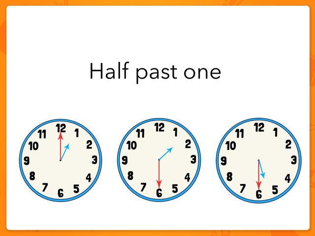 Half Past Free Activities online for kids in 2nd grade by Josephine Leung