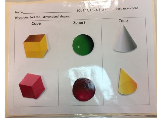 Sorting 3D Shapes Free Games online for kids in Nursery by Catrina Froehler