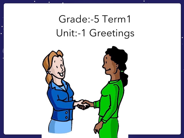 grade 5 Term 1 Greetings Free Activities online for kids in 5th grade ...