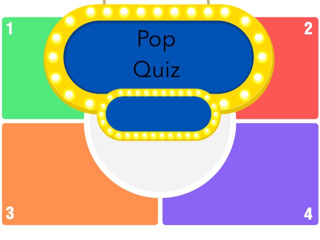 Pop Quiz Free Games online for kids in Nursery by Ruby Peart