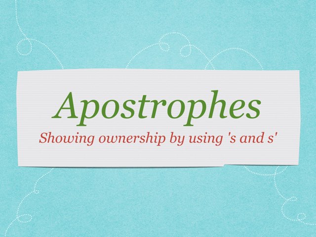 Apostrophes: Ownership DPISD Free Activities online for kids in 6th ...
