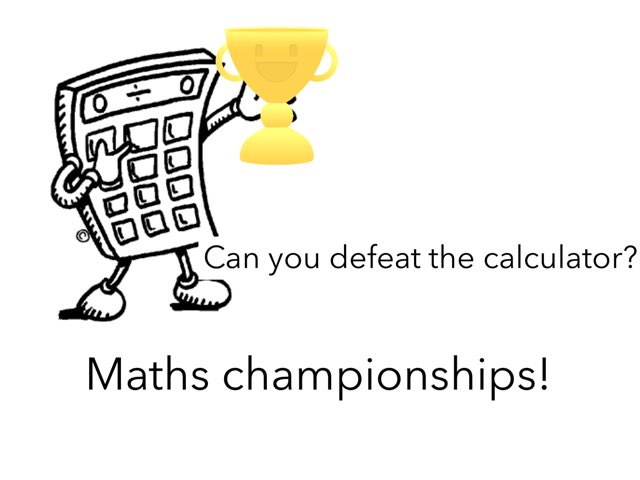 Can You Beat The Calculator? Free Activities online for kids in 3rd ...