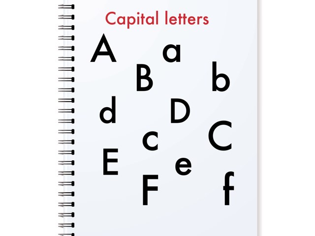 Capital Letters Free Games online for kids in Nursery by Tee Borgie