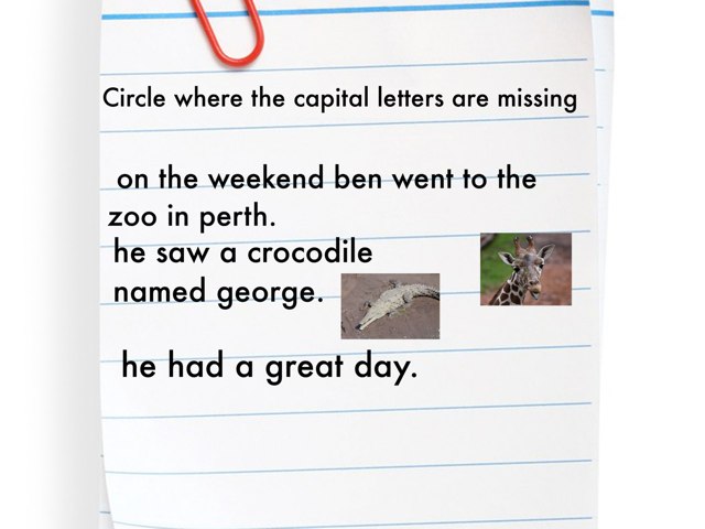 Capital Letters Free Games online for kids in Nursery by Tee Borgie