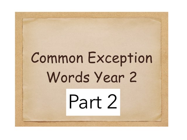 Common Exception Words Year 2 Part 2 | Online Activities | Language ...