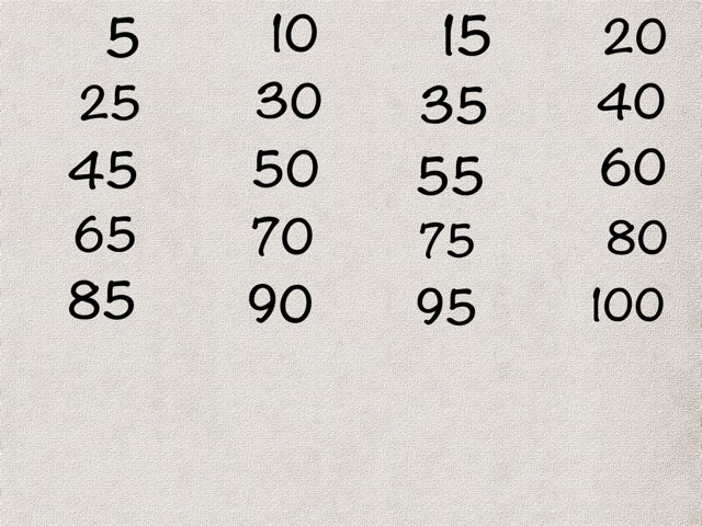 Counting By Fives To 100 Free Activities online for kids in ...