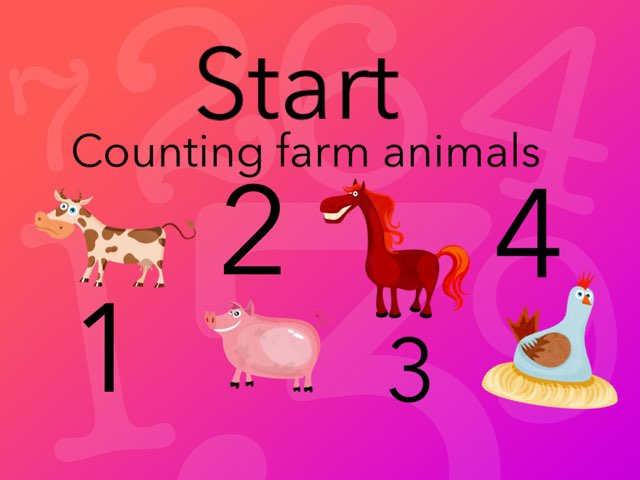 Counting Farm Animals Free Games online for kids in Nursery by Talisha ...