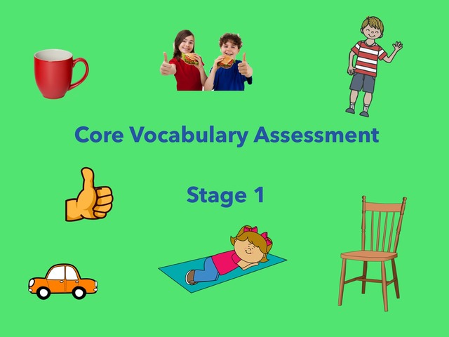Core Vocabulary Assessment - Stage 1 | Online Activities | School ...