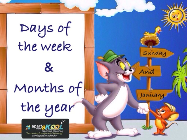 Days Of The Week & Months Of The Year Free Activities online for kids ...