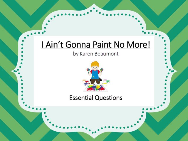 I Ain't Gonna Paint No More EQs Free Games | Activities | Puzzles ...