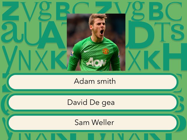 Football Players Names Free Games online for kids in Nursery by Alex Scott