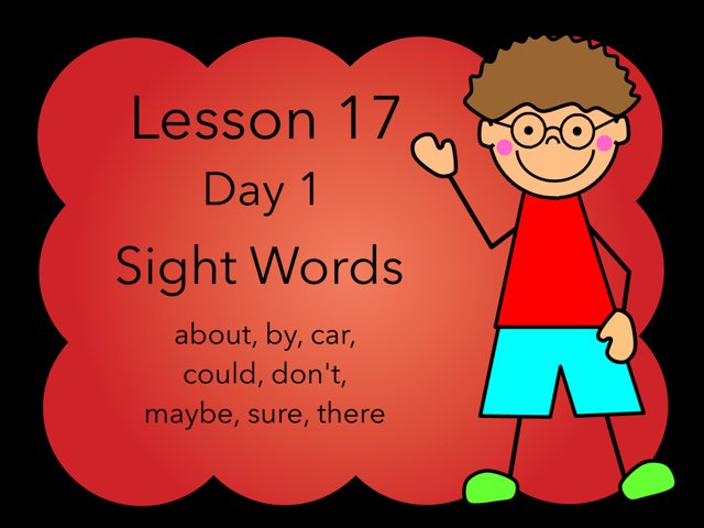Lesson 17 Sight Words Day 1 Free Activities online for kids in 1st ...
