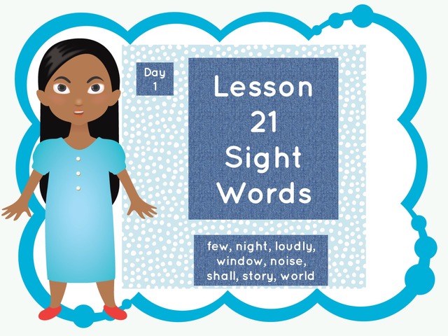 Lesson 21 Sight Words Day 1 Free Activities online for kids in 1st ...