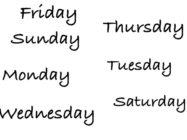 Days Of The Week Free Activities online for kids in Kindergarten by ...