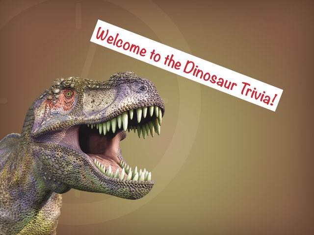 Dinosaur Trivia Free Activities online for kids in 4th grade by Nick L.