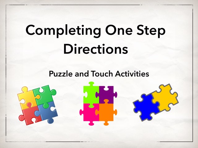 Puzzles: Completing One Step Directions Free Games online for kids in ...