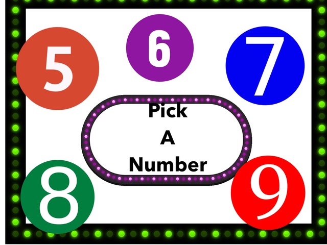 Pick A # Free Games online for kids in Nursery by Sharon Allen