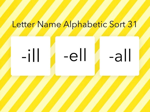 Letter Name Alphabetic Sort 31 Free Games online for kids in Nursery by ...