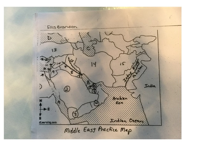 Middle East Practice Map Free Activities online for kids in 6th grade ...