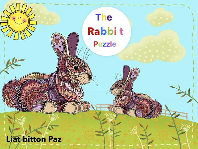 The Rabbit Puzzle Free Games online for kids in Pre-K by liat bitton paz