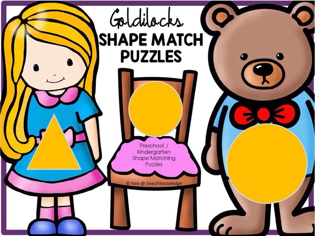 Math | Shape Match - Goldilocks | TinyTap