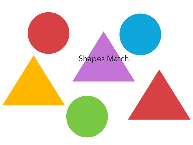 Shapes Match | Math Games | TinyTap