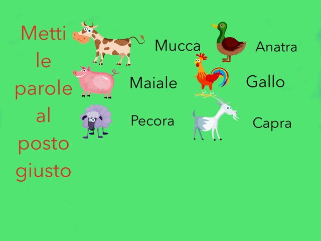 Gli Animali E La Fattoria Free Games online for kids in Nursery by Sara ...