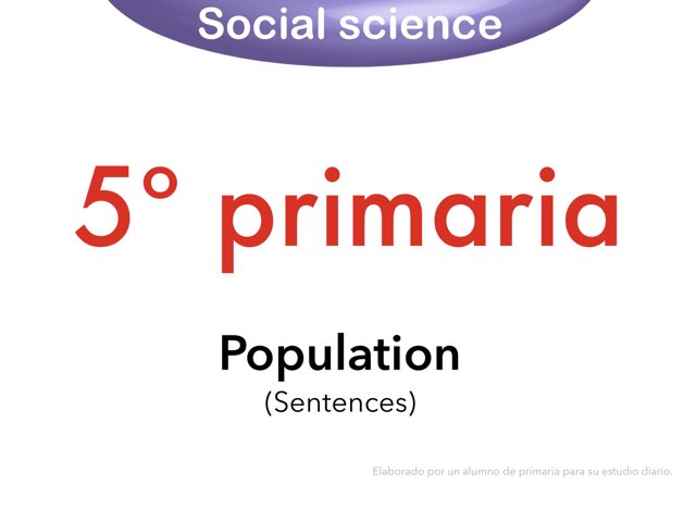 Population Sentences Free Activities online for kids in 5th grade by ...