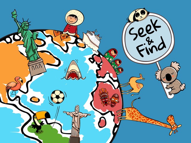 Seek & Find - Around The World Free Games online for kids in Nursery by ...