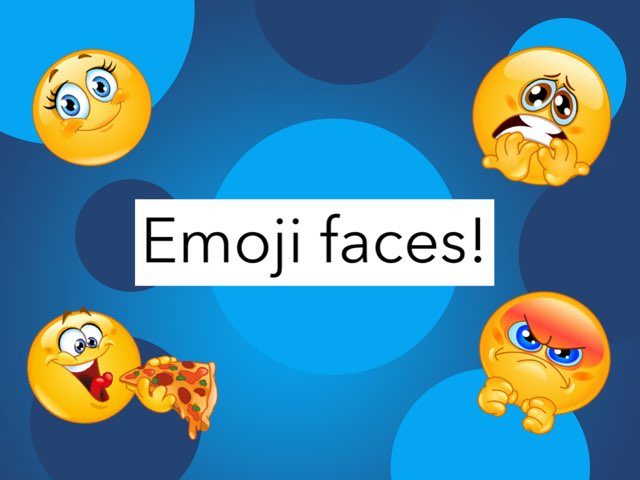 Emoji Faces! Free Games online for kids in Pre-K by Emily Hyde