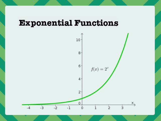 Exponential Functions Free Games online for kids in Nursery by Josh Beckert
