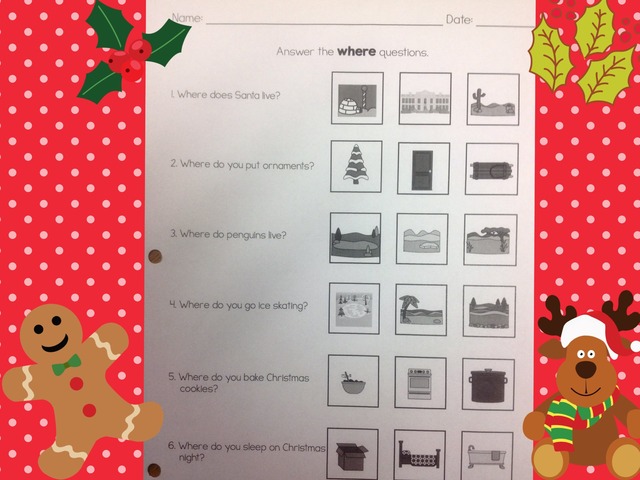 Answering Christmas "where" Questions | Online Activities | Language ...