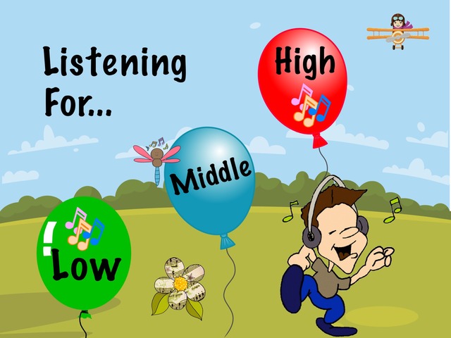 Listening For High, Middle And Low Free Activities online for kids in ...