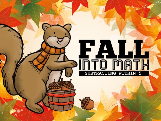 Falling Into Math - Subtracting Within 5 Free Activities online for ...