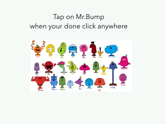 The Mr Men Free Activities online for kids in 1st grade by Ronald Fuller