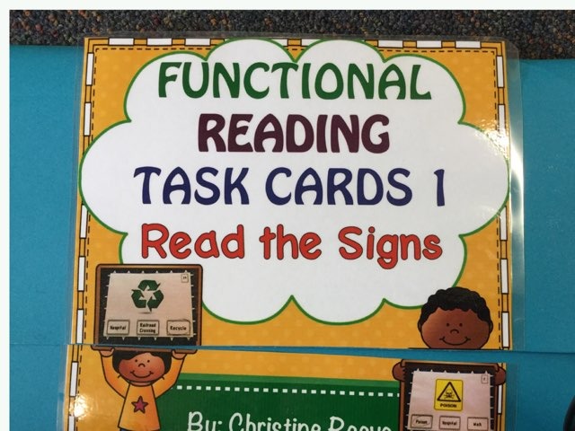 Read The Signs. Functional Reading. Easy level Free Games online for ...