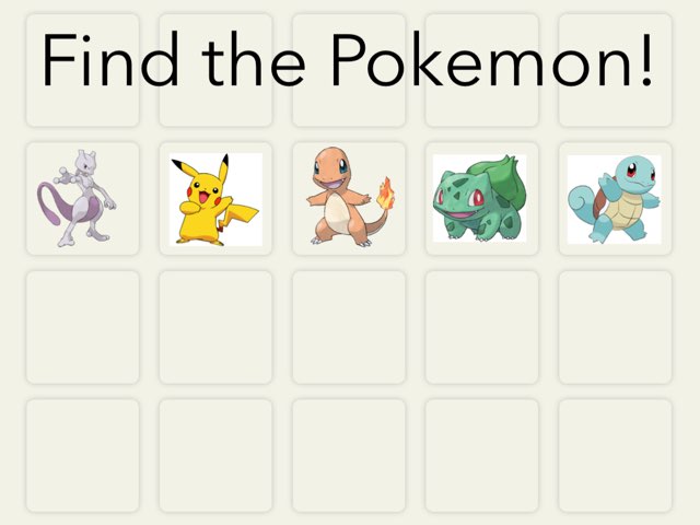 Find The Pokemon V1 Free Games | Activities | Puzzles | Online for kids ...