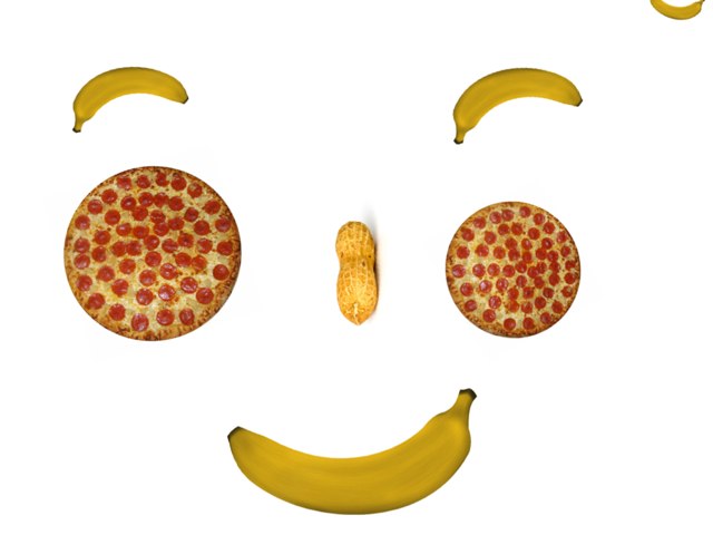 Food Face Free Games online for kids in Nursery by mcpake family