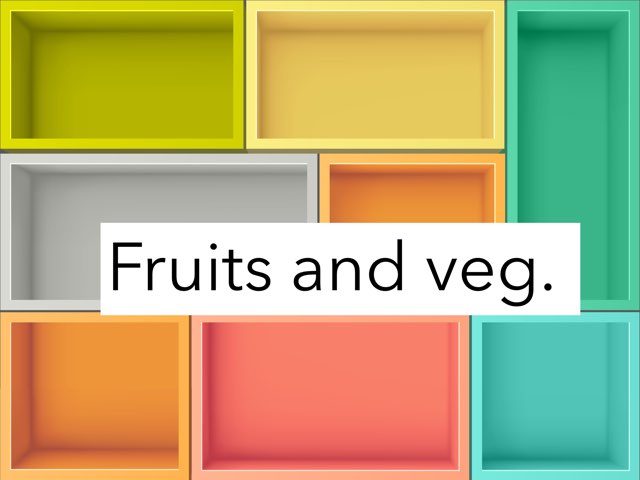 Fruit And Veg. Free Games online for kids in Nursery by Ash Class