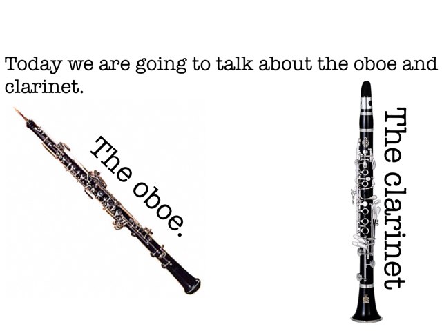 The Oboe and Clarinet Free Games online for kids in Nursery by Katie ...