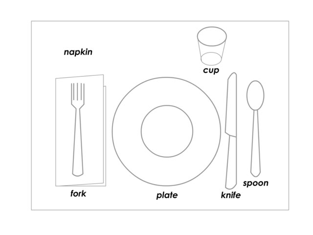 Setting the Table Free Games online for kids in Nursery by Federica Carulli